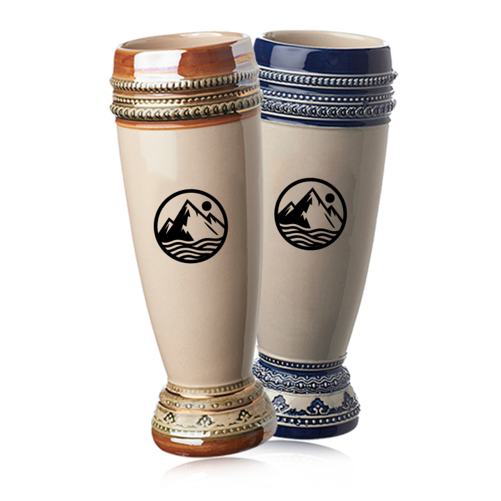 Custom 15 oz Bremen Ceramic Pilsner Glass