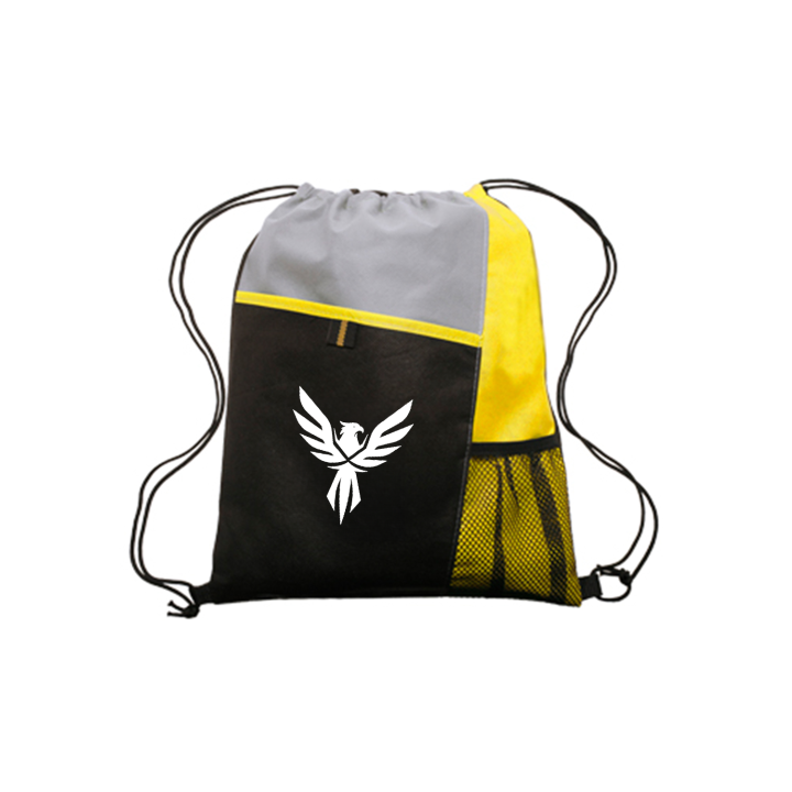 Custom Mesh Pocket Drawstring Backpack