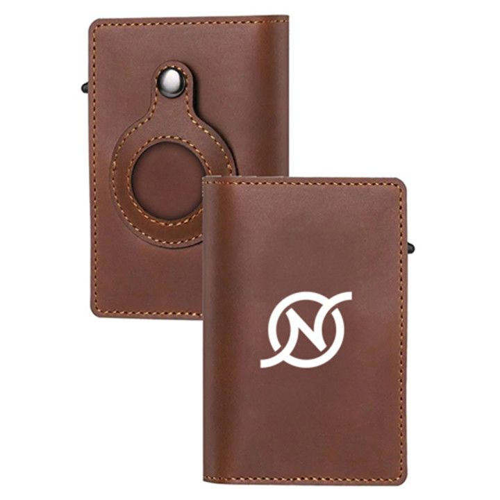 Custom RFID Blocking Card Wallet with Airtag Pocket