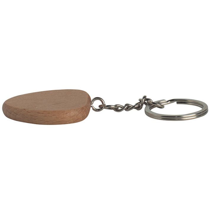 Custom Heart Wooden Keyring