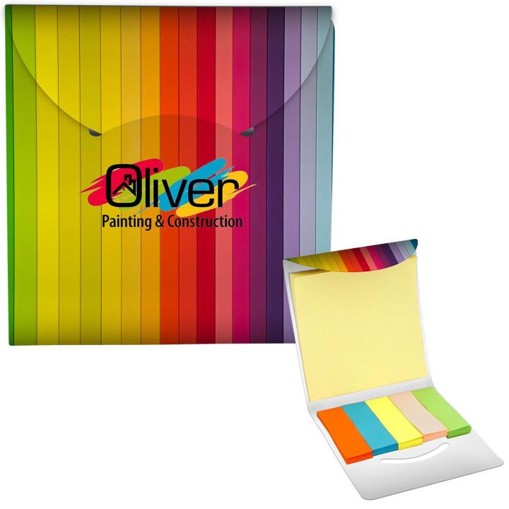 Custom Colorful Sticky Note Folio