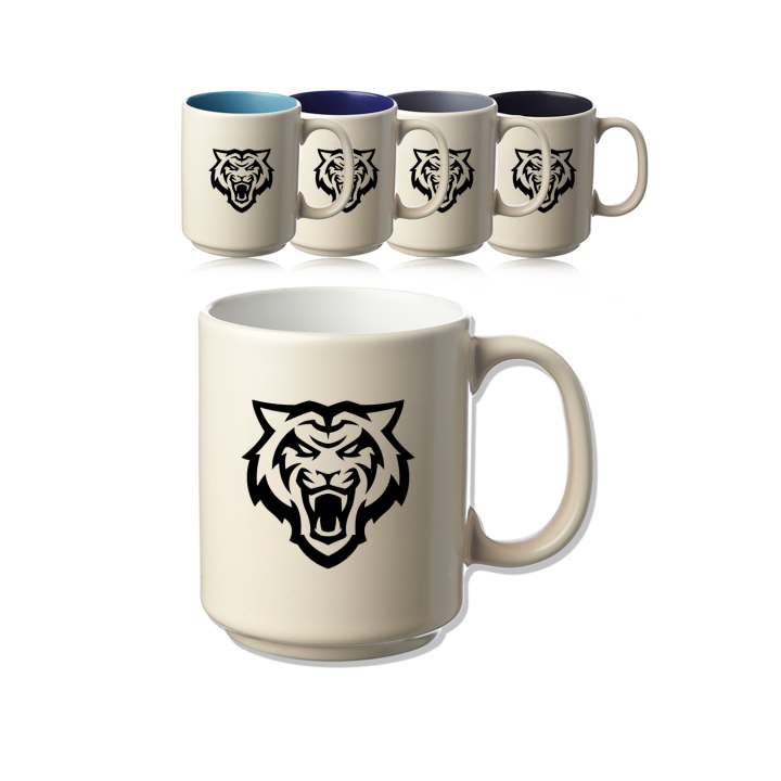 Custom 13 oz. Santos Matte Two-Tone Coffee Mugs