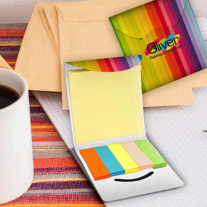 Custom Colorful Sticky Note Folio