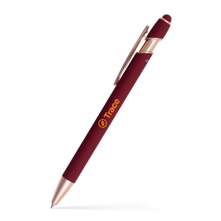 Custom Lexi Stylus Gel Pen - Rose Gold (Recycled)