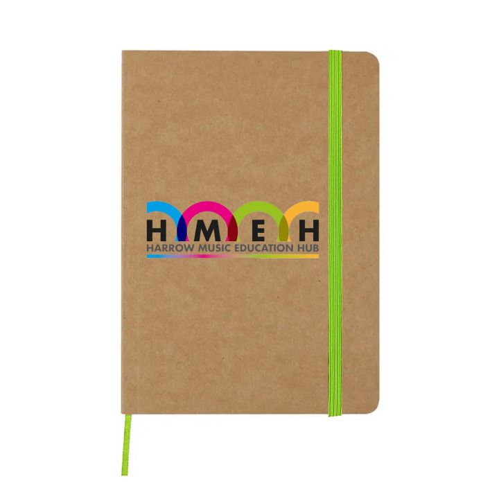 Custom Full Color Eco-Inspired Notebook with Strap