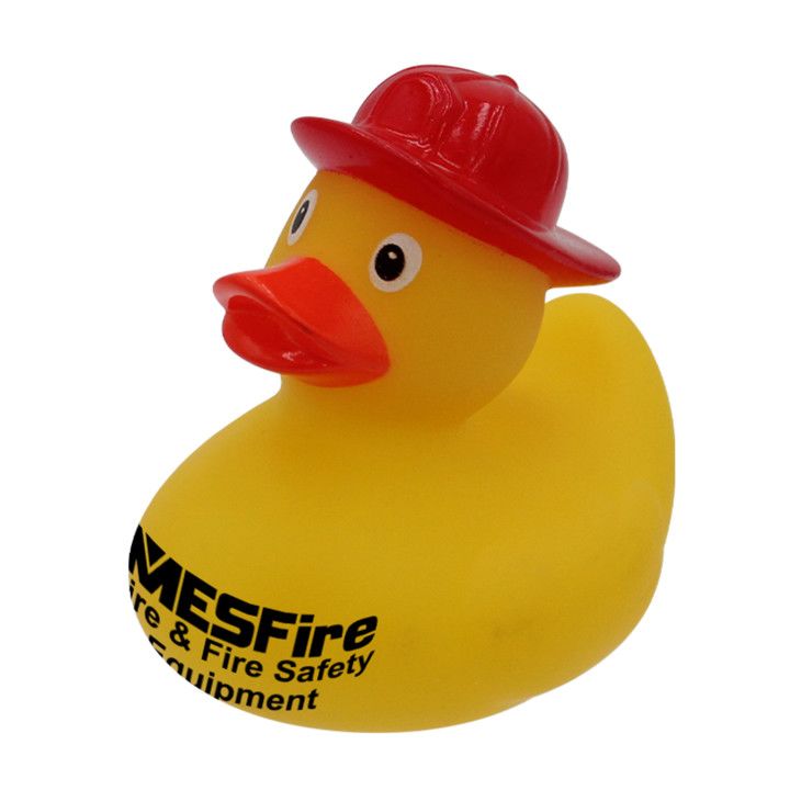 Custom Fire Chief Duck Toy