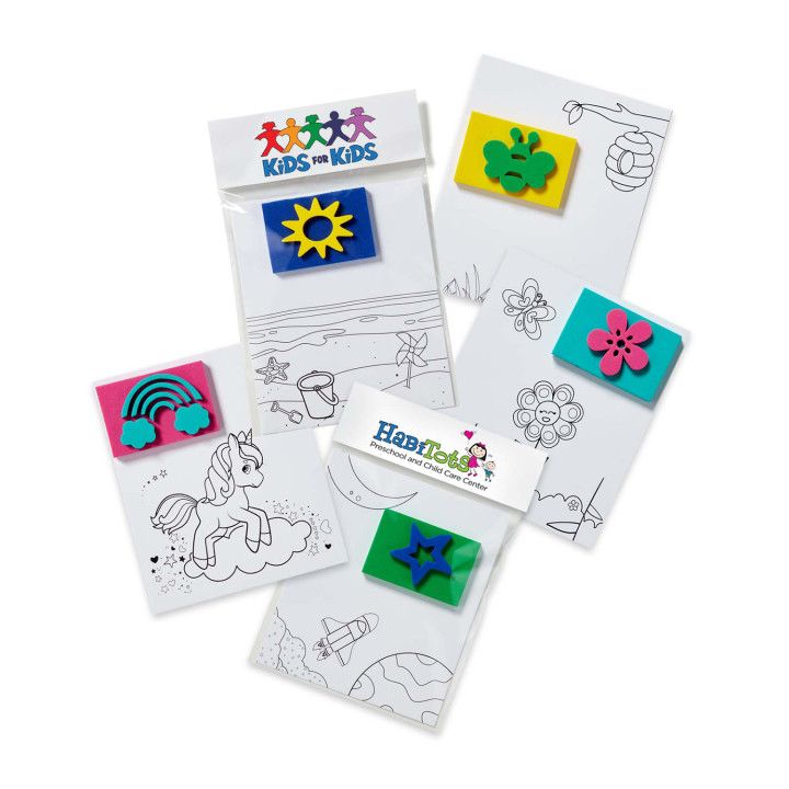 Custom Stamp Activity Kit with Full-Color Card