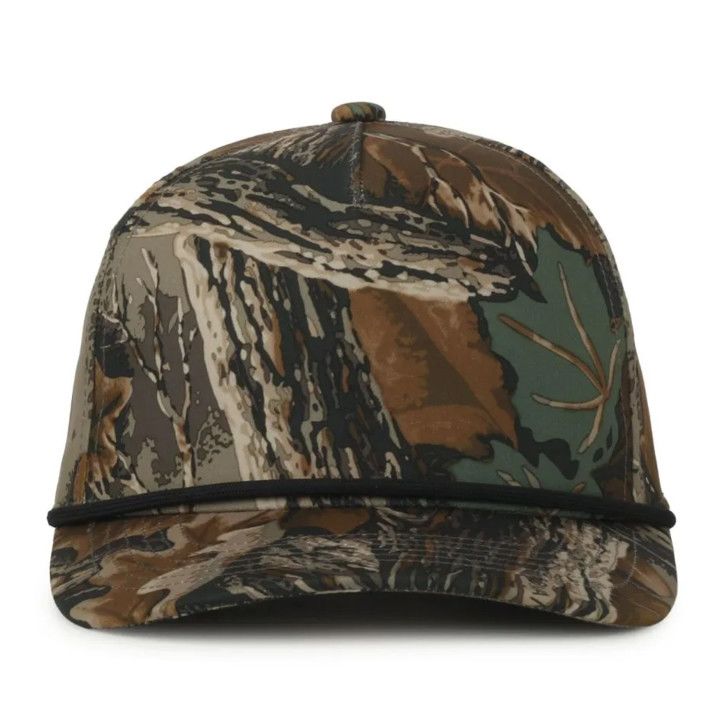 Custom Camo Performance Cap w/ Cord