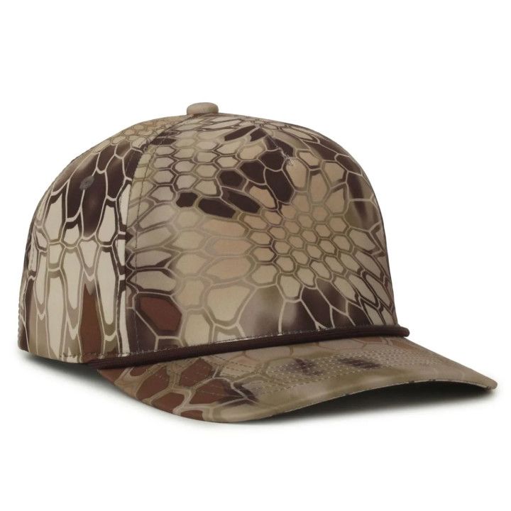 Custom Camo Performance Cap w/ Cord