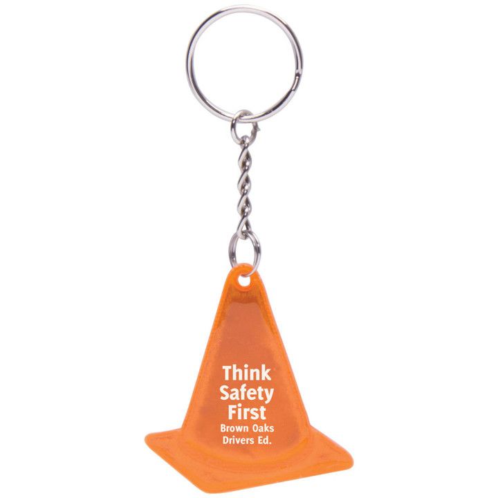 Custom Reflective Safety Cone Keytag