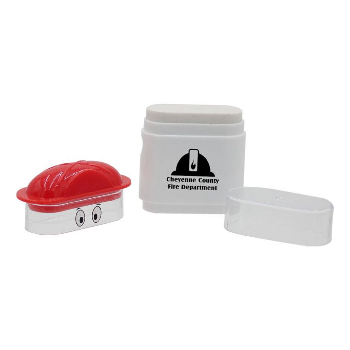 Custom Fire Chief Googly-Eyed Eraser Sharpener