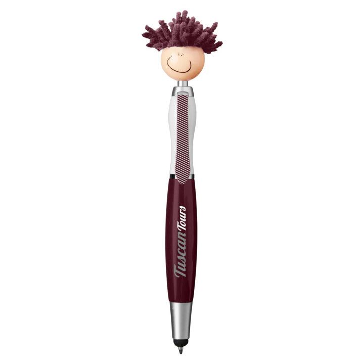 Microfiber Mop Head Stylus Pen with Logo | Custom Stylus Pens