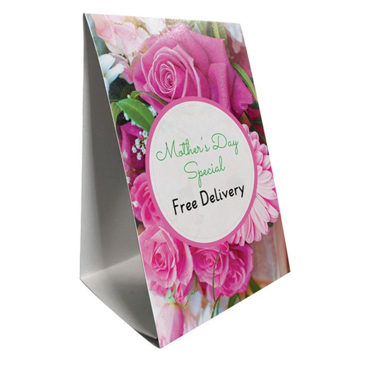 Custom Vertical Table Tent