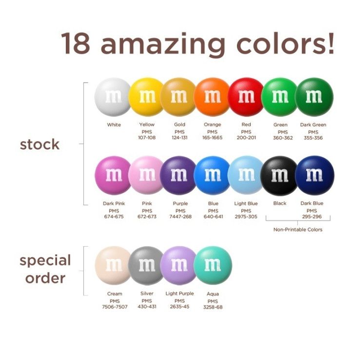 Custom 1oz M&M's Full Color Bag - Color Choice
