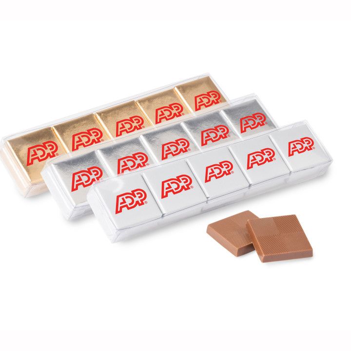 Custom Chocolate Squares with Imprinted Wrappers | Chocolate Gifts