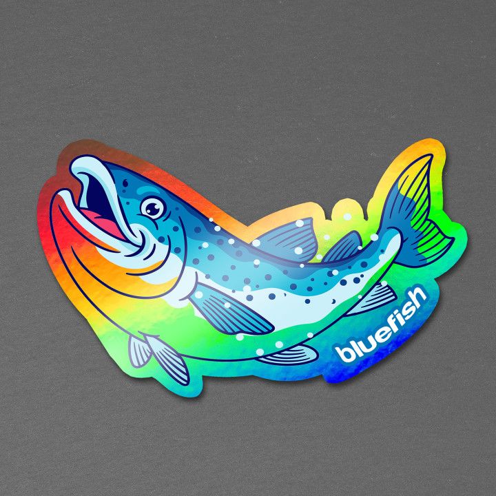 Custom 3 x 2 Holographic Vinyl Die Cut Sticker 6 mil