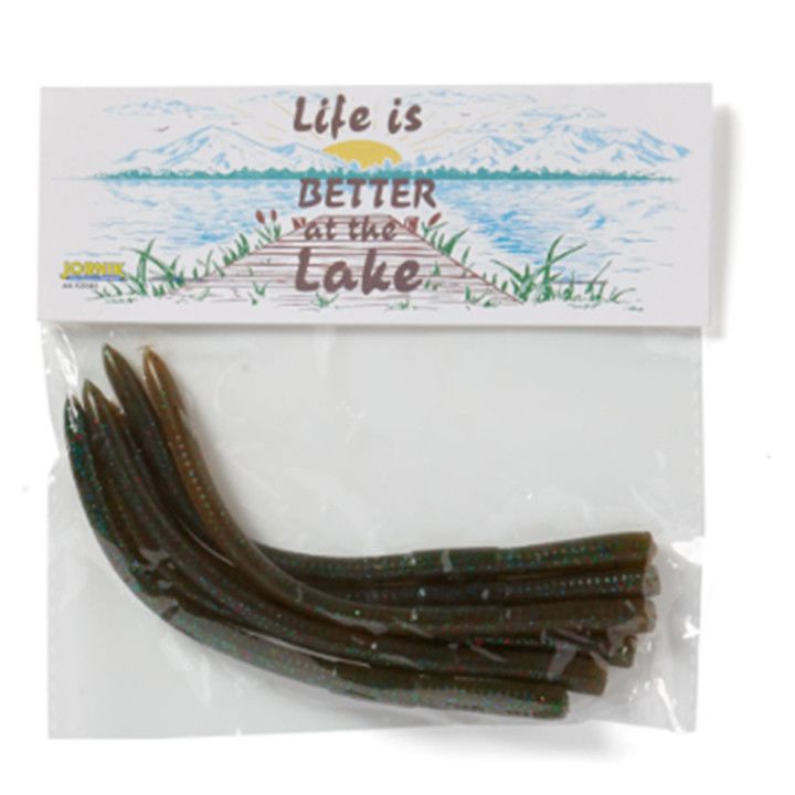 Custom 6-Pack Soft Squirmy Worms with Hangtag