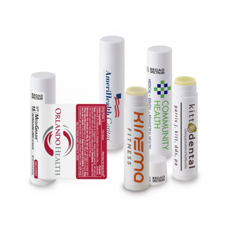 Custom White Stick Lip Balm SPF 15