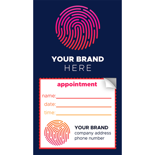 Custom Rectangle Sticker Appointment Card 3.5 x 2