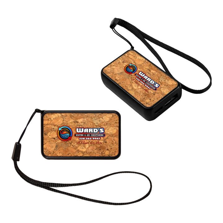 Custom UL 1000mAh NanoCharge Cork Power Bank