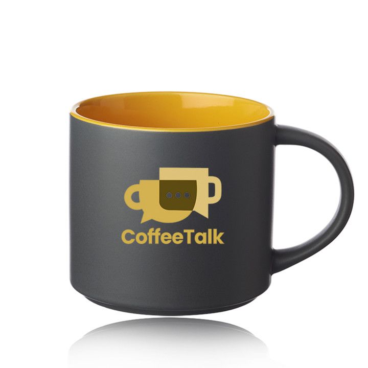 Custom Matte 16 oz Stackable Ceramic Mugs