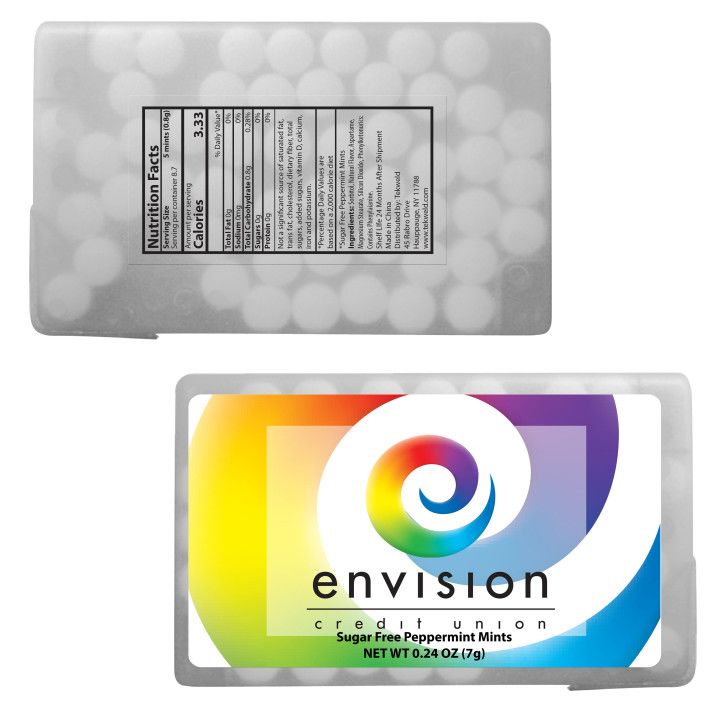 Customized Rectangle Credit Card Mints | Custom Mint Giveaways