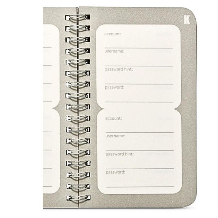 Promotional Recycled Password Notebook with Logo | 4AllPromos