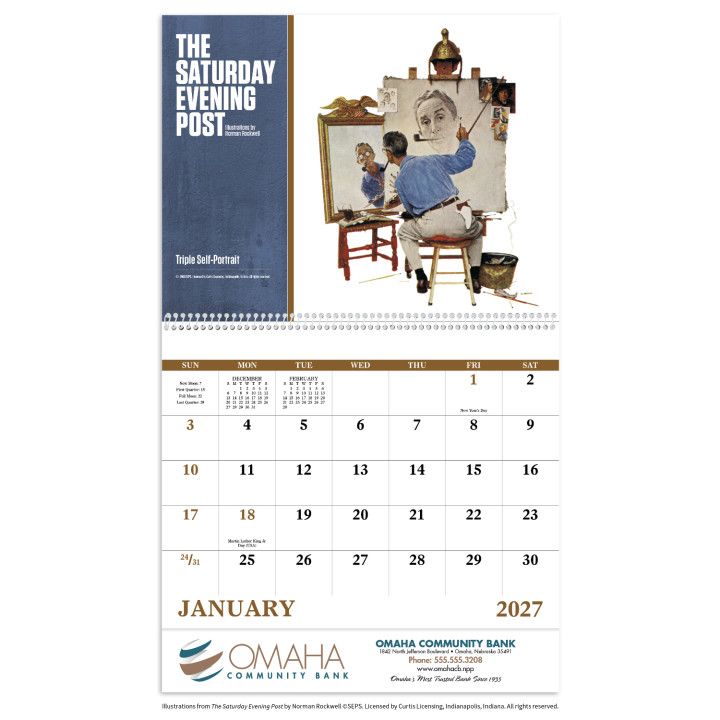 Custom The Saturday Evening Post Calendar | Printed Spiral Calendars