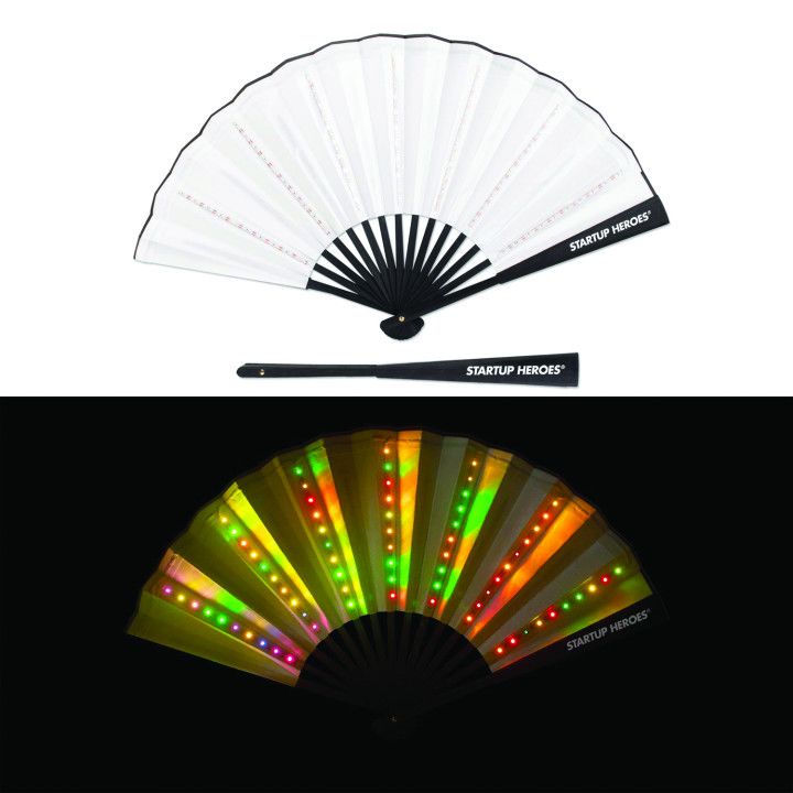 Custom Light-Up Foldout Hand Fan