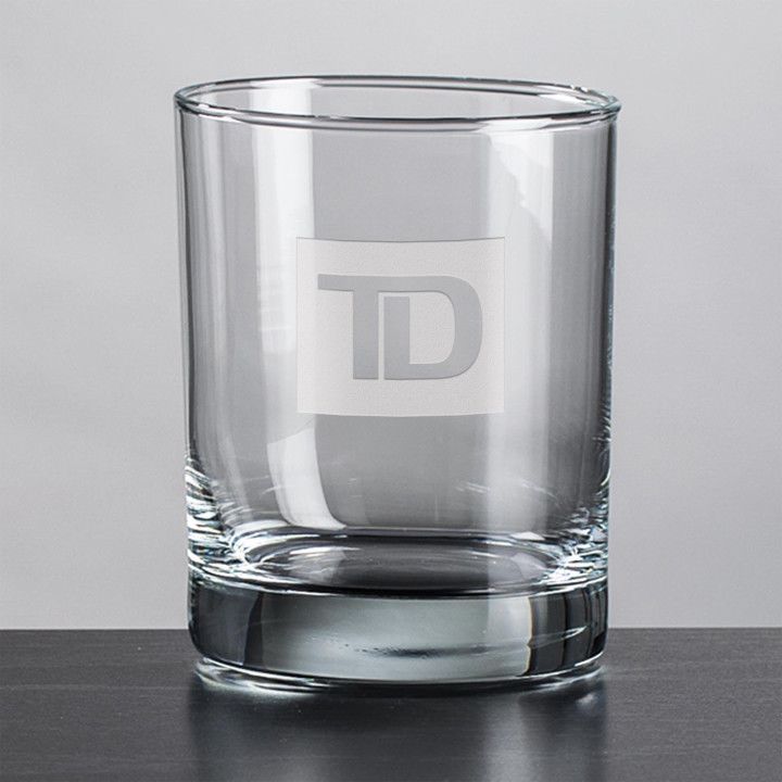 Custom Aristocrat DOF Glass 14 oz Deep Etch