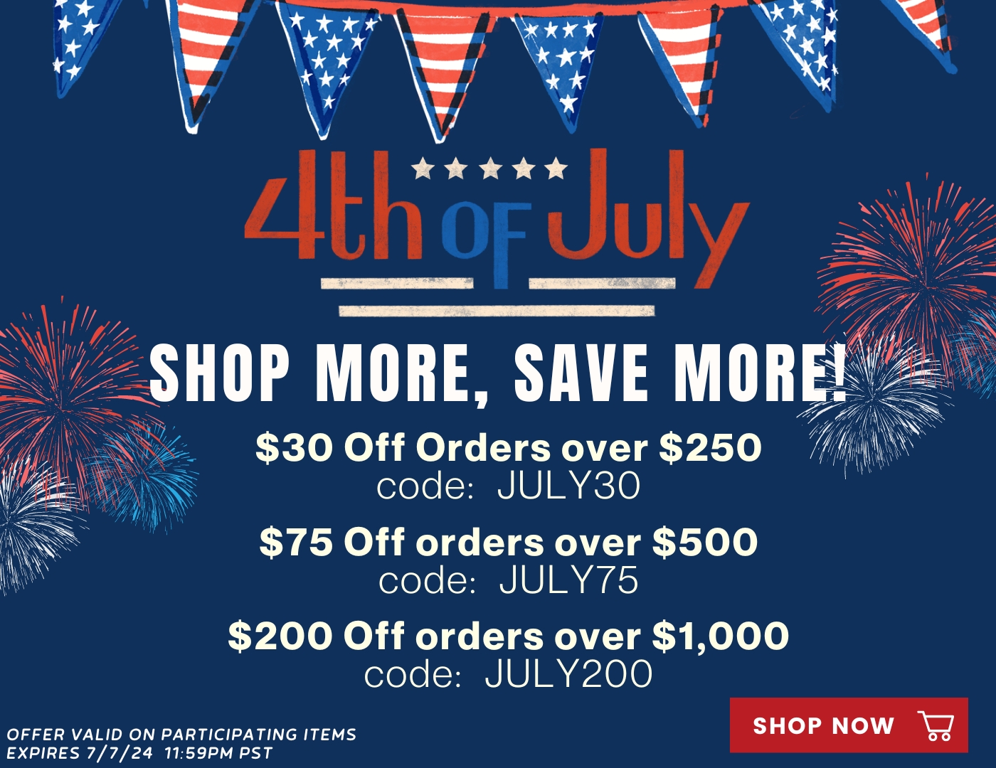 4th Of July Sale