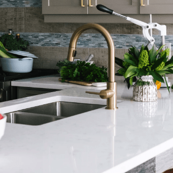 The advantages of non-porous countertop materials