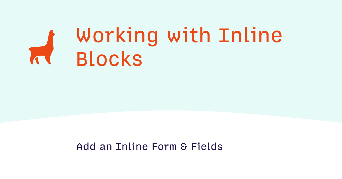 Add an Inline Form & Fields | TinaCMS Docs