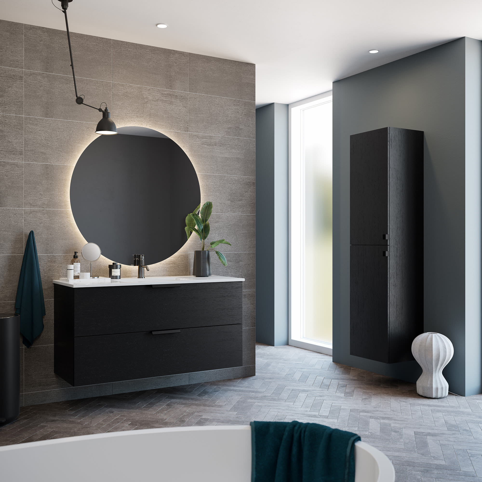 Speil og lys | Fossbad