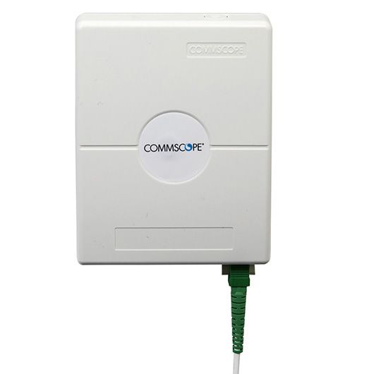 Wall box FTH, 2-holes SC w/shutter Foss AS