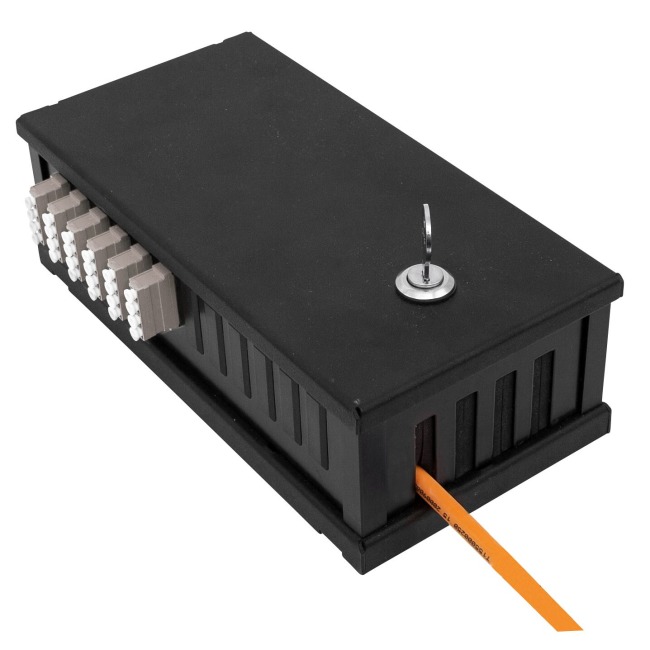 Wall box Flexi 11 black, 24xLC, 50/OM2, AXAI Foss Fiber Optics AS