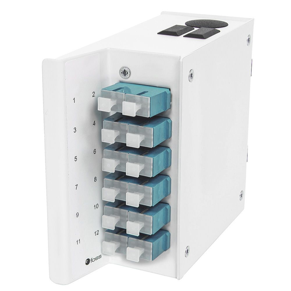 Wall box DIN MINI, SC, pigtails, OM3 Foss AS