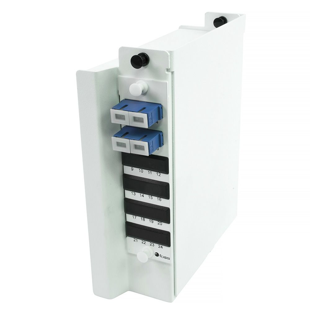 Wall box DIN, 4 SC/PC, 9/OS2, AXAI Foss AS