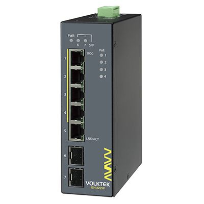 8-Port 10/100/1000 802.3at PoE + 4-Slot Gigabit SFP PoE Switch Foss AS