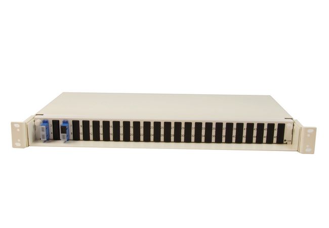 2x1:2 Fiber optic splitter in Patch Panel with SC/PC connectors Foss AS