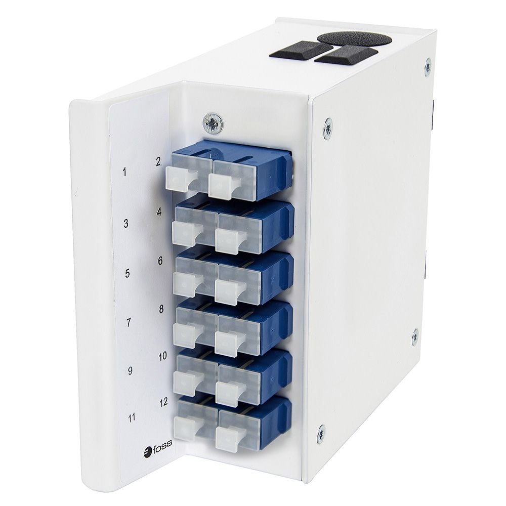 Wall box DIN MINI, 12 SC/PC, 9/125, AXAI Foss AS