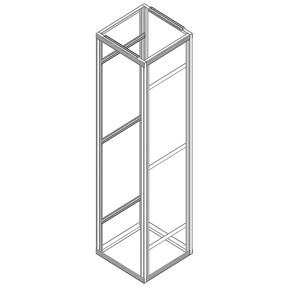 Flexi Rack ETSI, B600xH2200xD800, self sup Foss AS