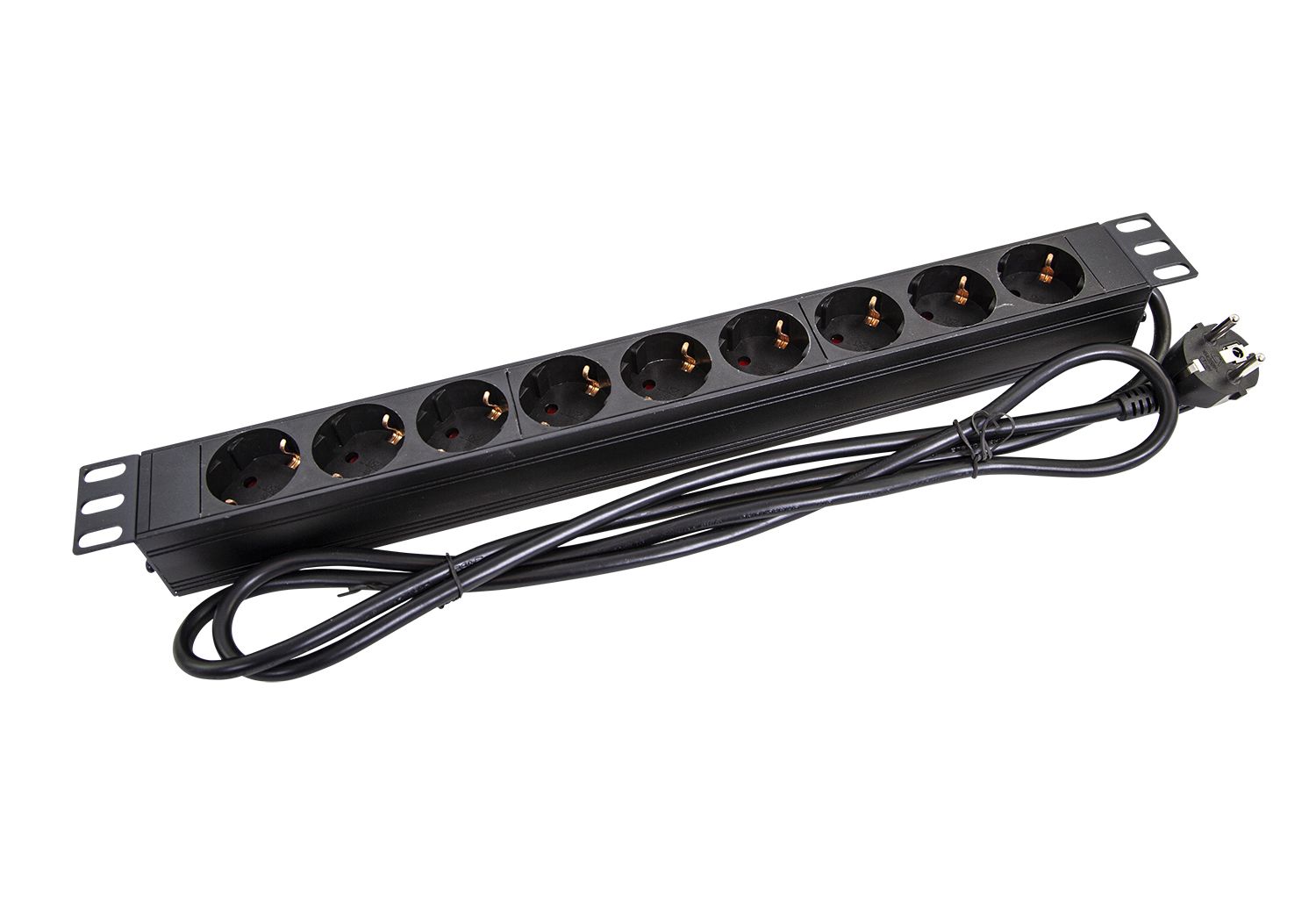 Power socket rail 230V, 19", 9 outlets Foss AS