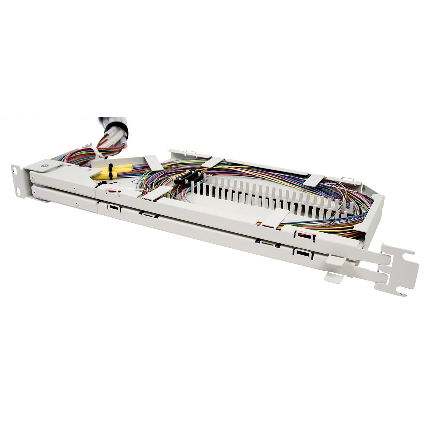 Fiber optic Splice module/cassettes 1U, 19" rack, 192 fibre, left Foss AS