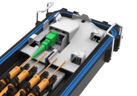 Adapter holder, SRC-100, 2xLC DPX/2xSC SPX Foss AS