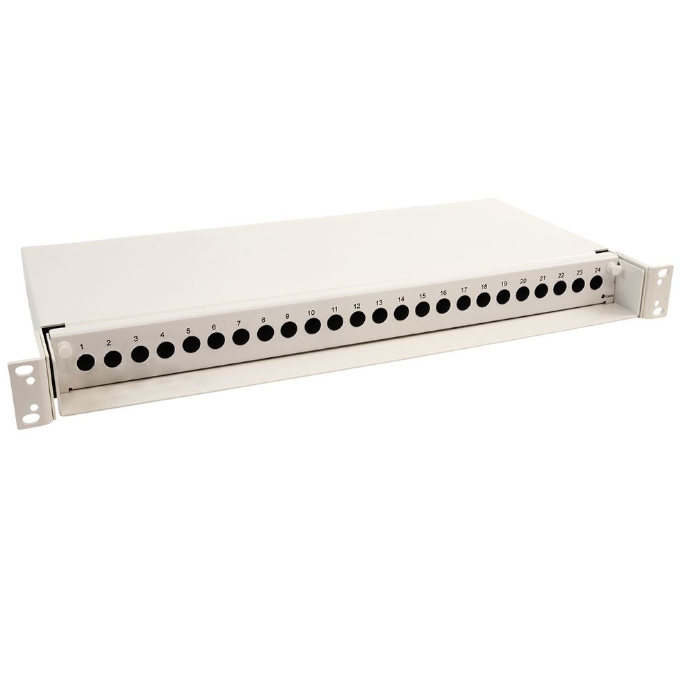 Fiber optic patch Panel 1U, 24 hole ST/FC Foss AS