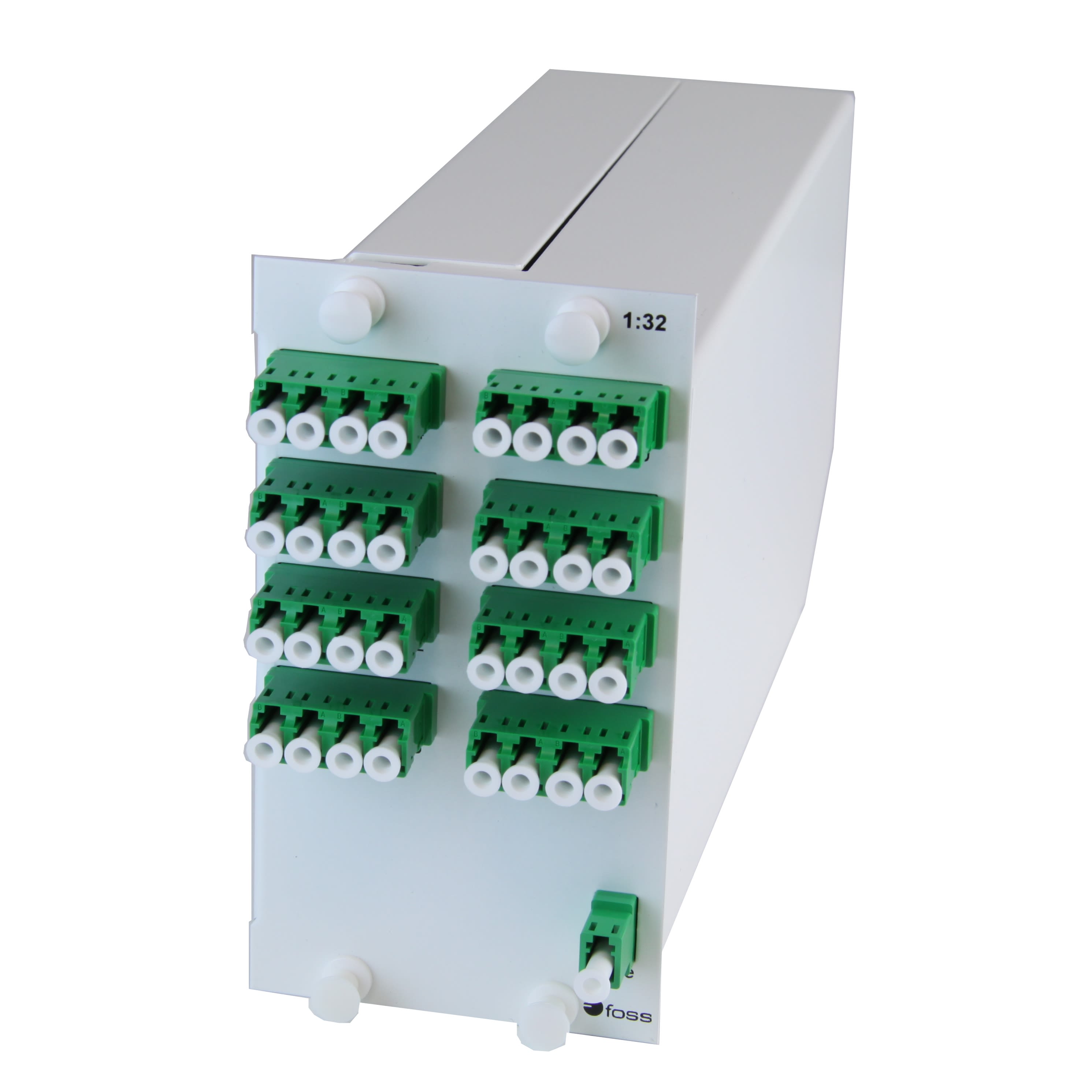 1:32 Fiber optic splitter in Cassette module with LC/APC connectors Foss AS
