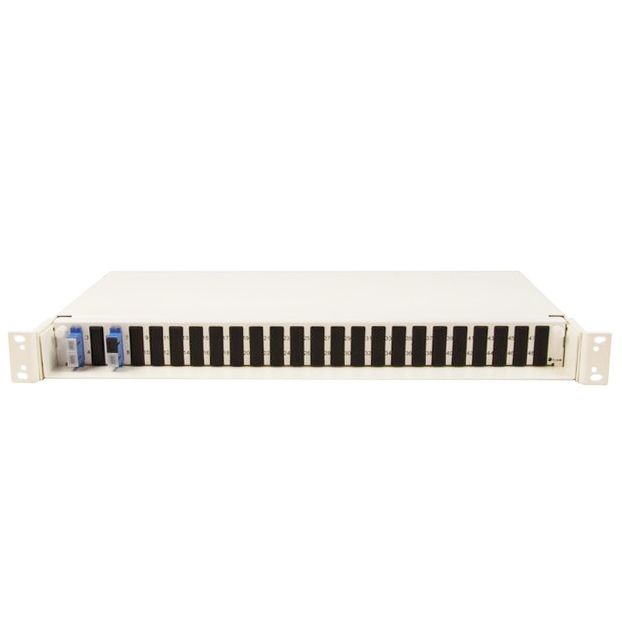 12x1:2 Fiber optic splitter in Patch Panel with SC/PC connectors Foss AS