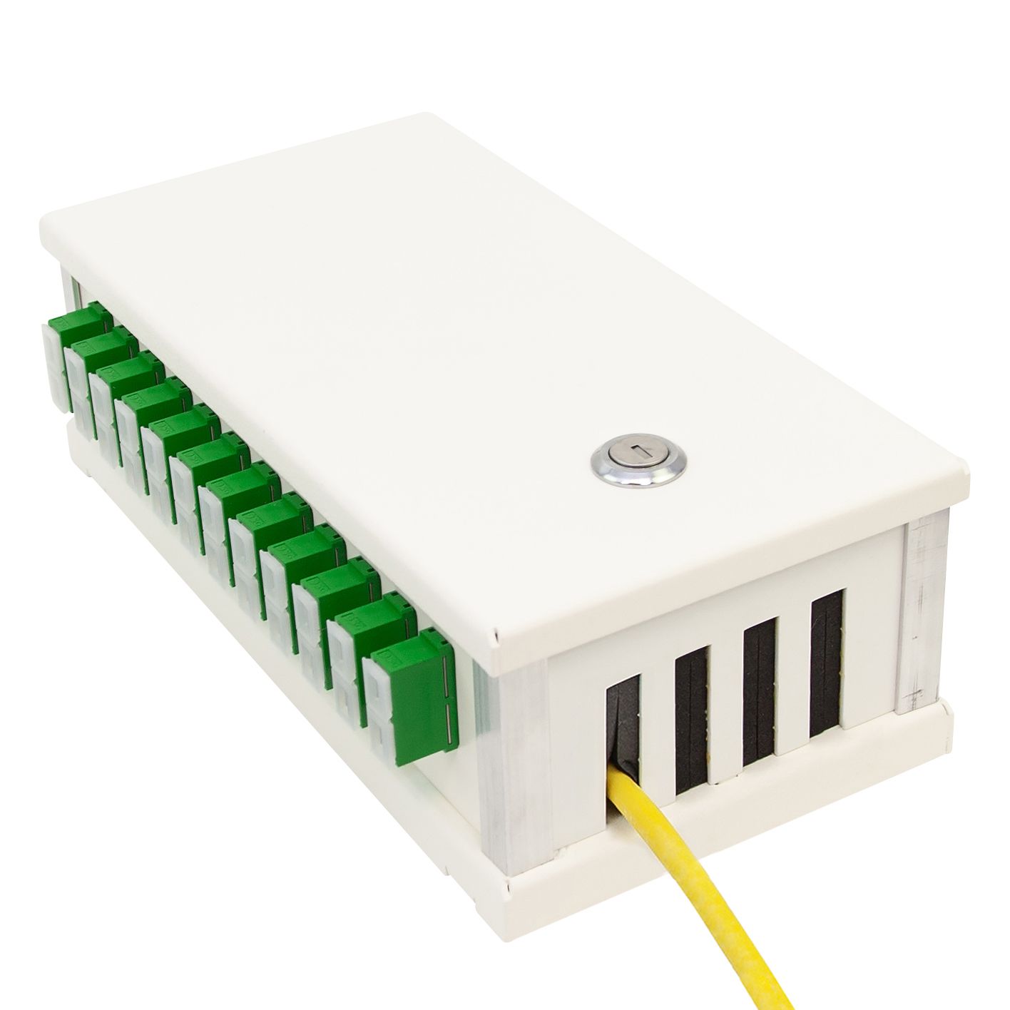 Wall box Flexi 11, 24xSC/APC, 9/OS2, AXAI Foss Fiber Optics AS