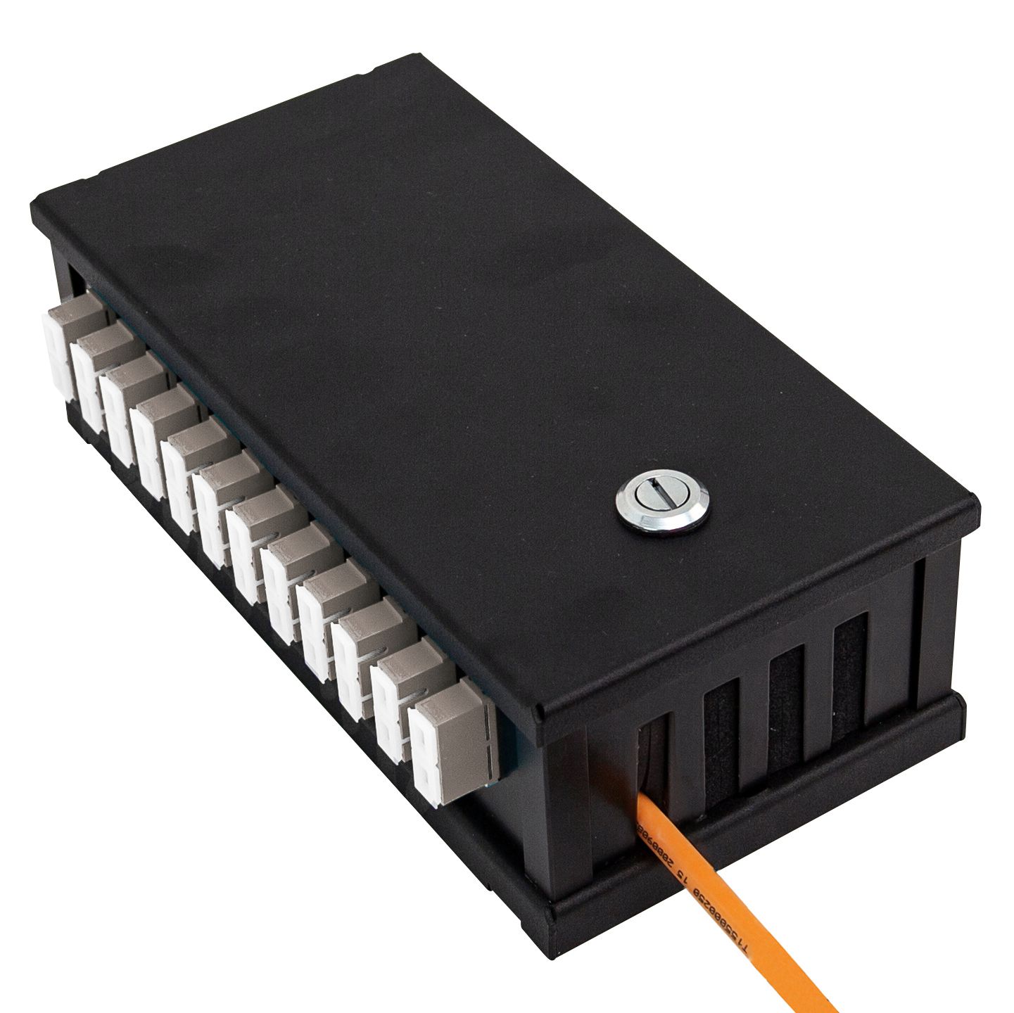 Wall box Flexi 11 black, 24xSC, 50/OM2, AXAI Foss Fiber Optics AS